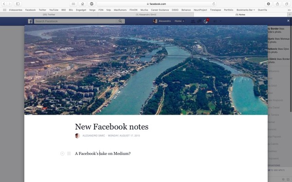 Facebook Notes vai se tornar um centro de criação de blogs para a rede ...