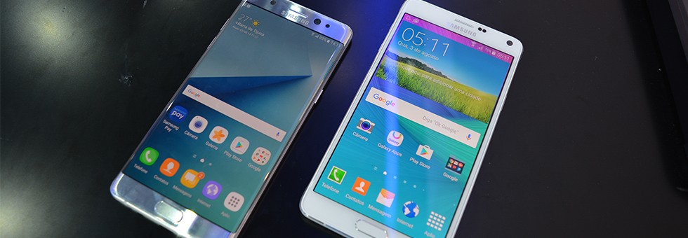 Unpacked: Galaxy Note 7 vs Note 4 | Comparativo do TudoCelular ...