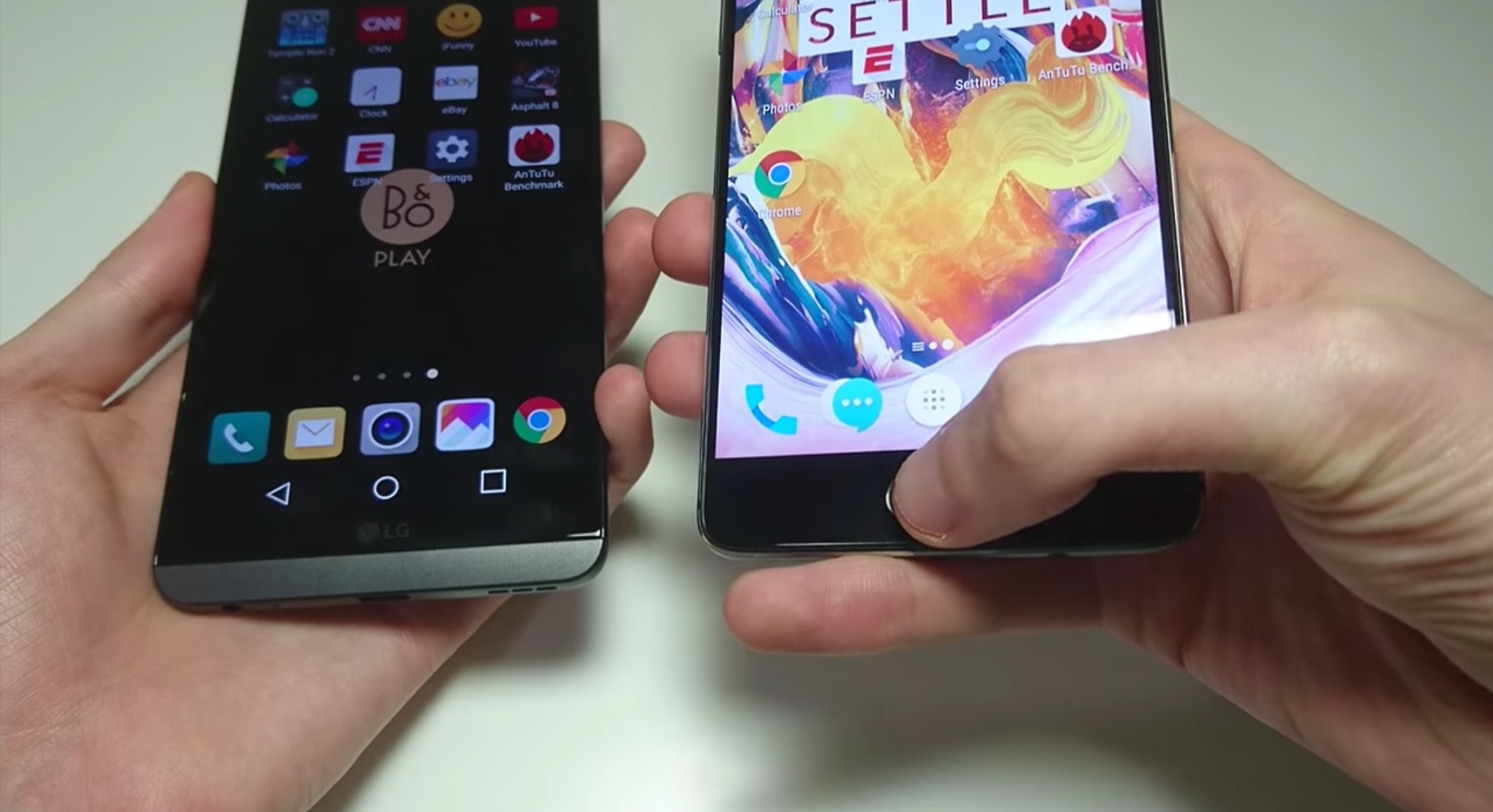 OnePlus 3T enfrenta o LG V20 em teste de velocidade, câmera e mais ...