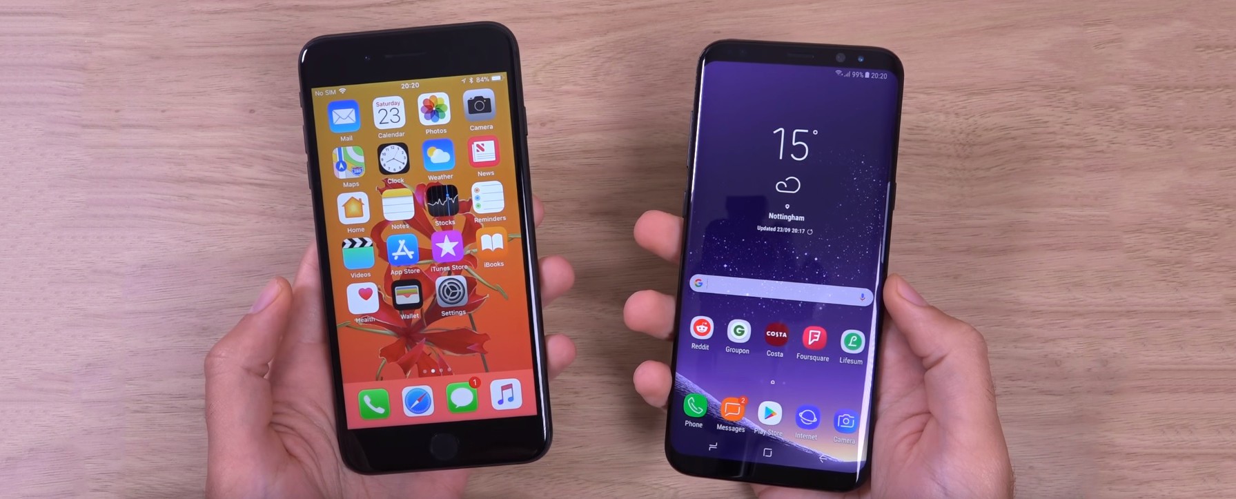 Hexa vs octa-core! iPhone 8 Plus enfrenta Galaxy S8 Plus em teste de ...