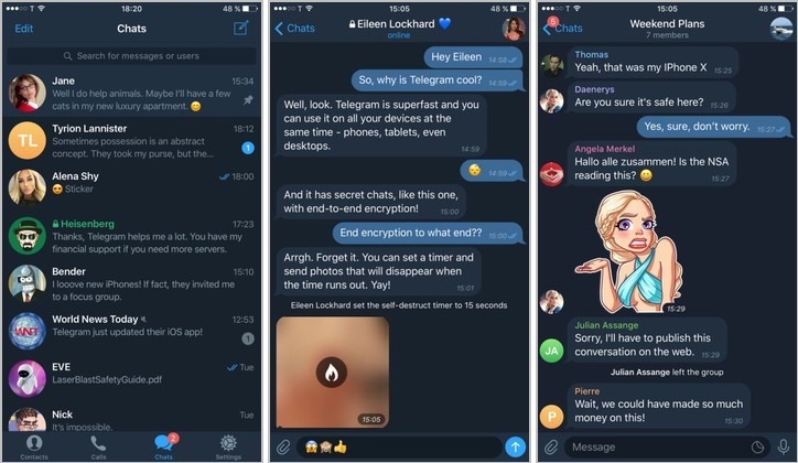 Telegram X: conheça a edição do mensageiro para a plataforma iOS ...