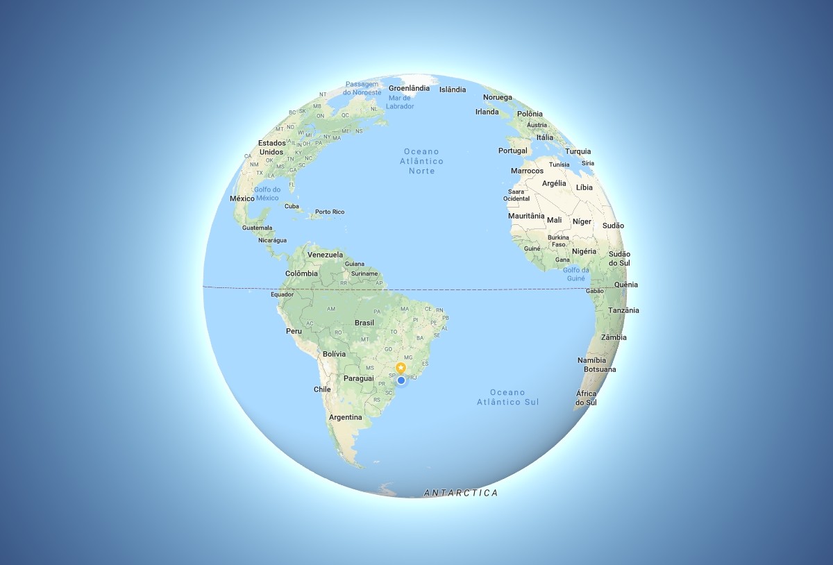 Mapa Da Terra Plana Rotulado