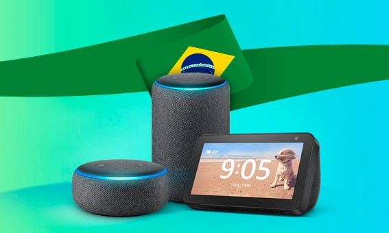 lança Alexa e dispositivos Echo no Brasil aquecendo o
