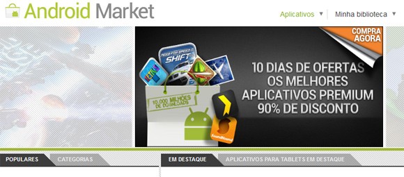 Android Market inicia promoção com apps a partir de R$ 0,18 ...