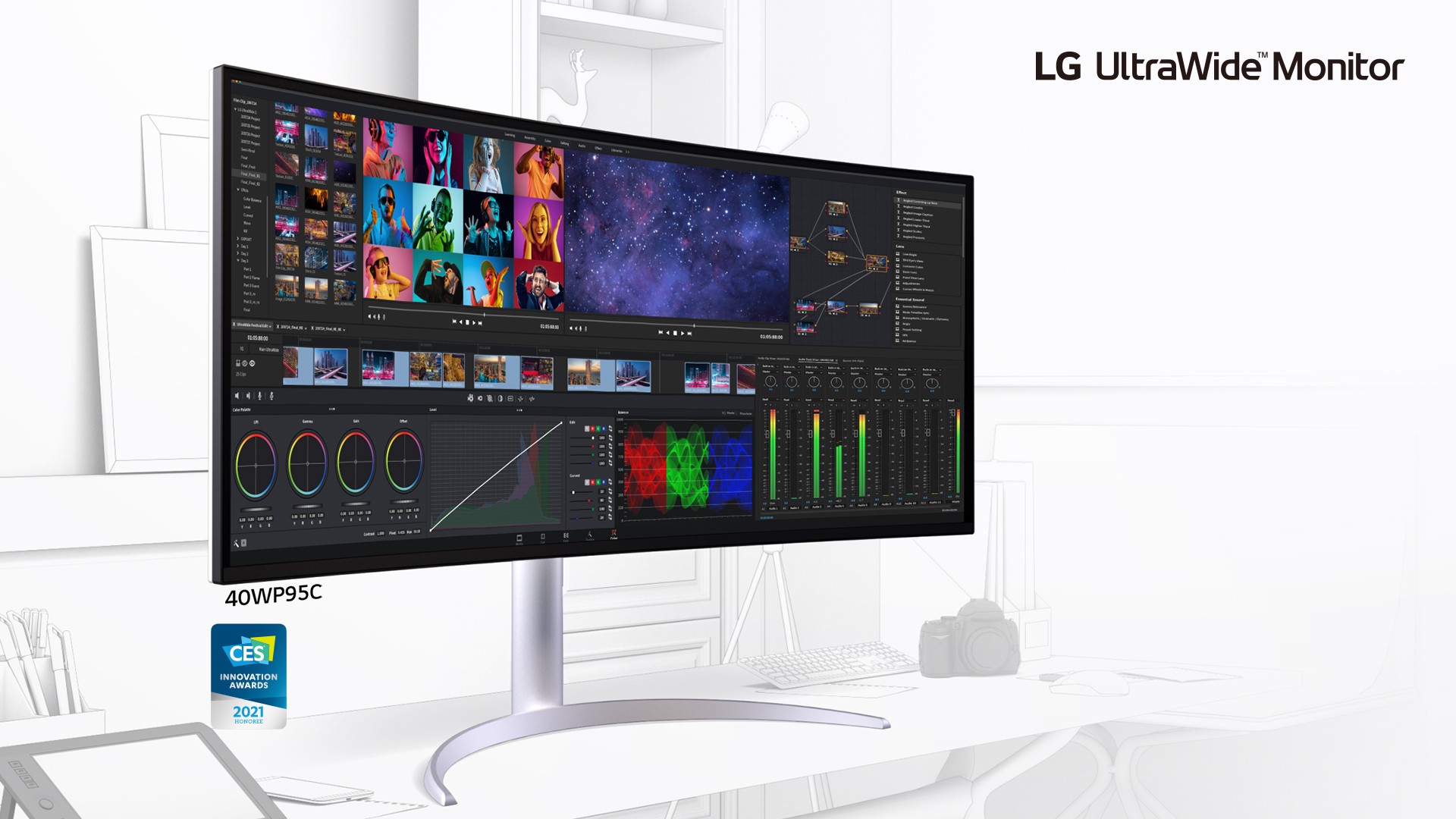 CES 2021: monitor LG UltraWide é lançado com tela curva de 5K e 40 ...