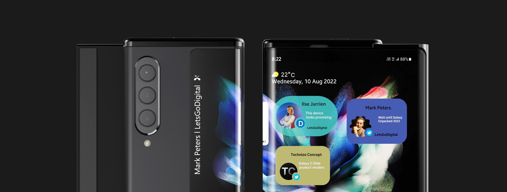 Galaxy Z Slide? Samsung registra nova patente para celular rolável com ...