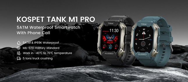 Smartwatch Tank M1 Pro é lançado com construção reforçada, certificação ...