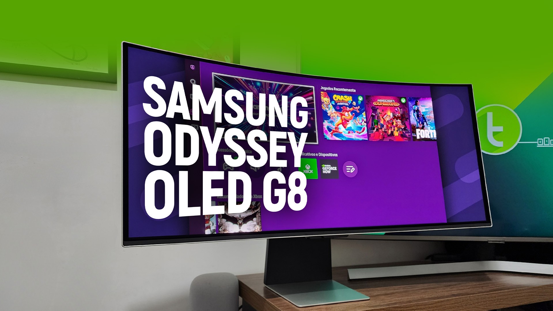 Samsung Odyssey OLED G8: monitor gamer curvo que dispensa console e PC ...