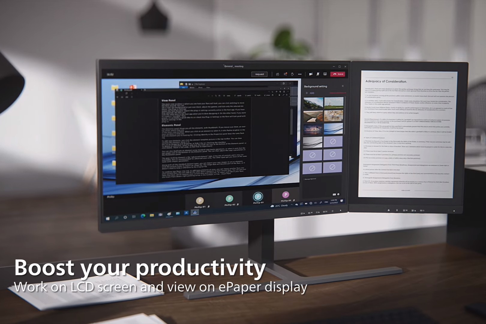 Philips lança monitor que junta tela LCD com E Ink para melhorar a ...