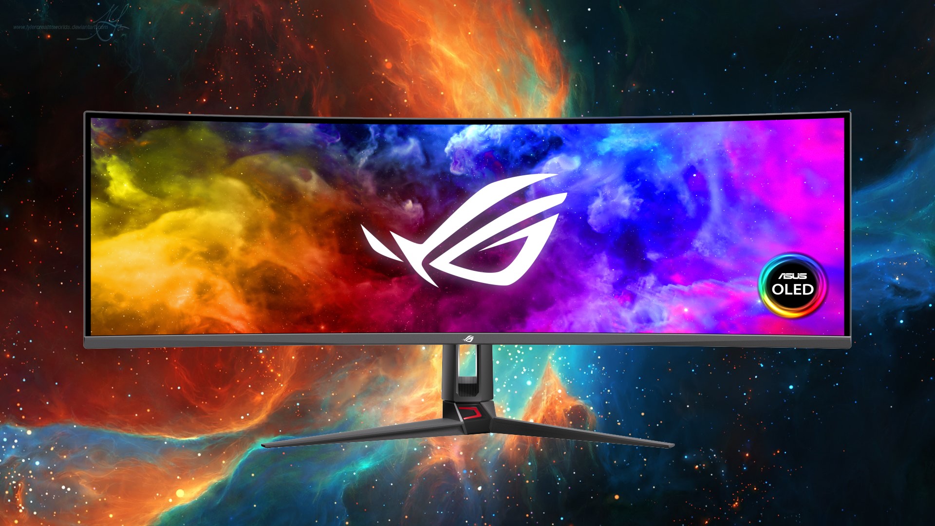 Gigante: ASUS lança monitor gamer curvo ROG Swift OLED de 49" com 144Hz ...