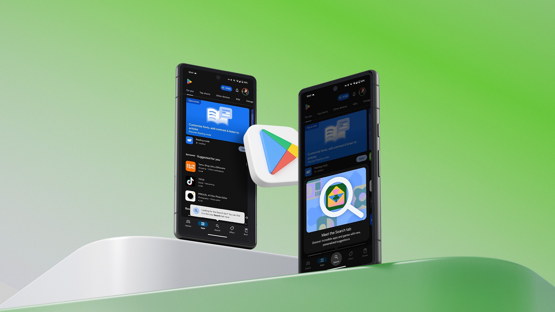 Google Play Store recebe novo design com barra de pesquisa inferior e ...