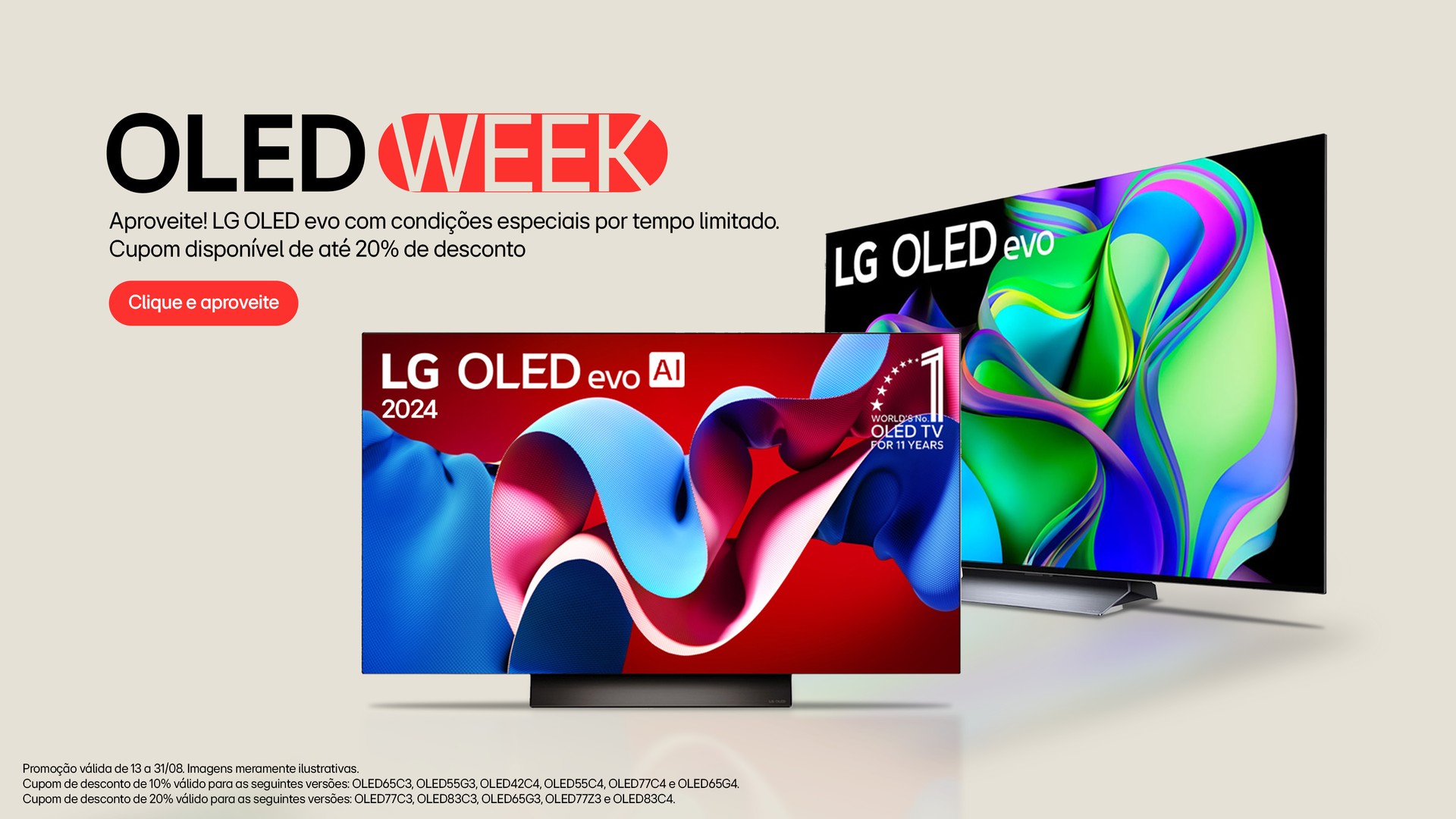 LG faz OLED Week com descontos e cupons para TVs OLED de 2024 e 2023 - TudoCelular.com