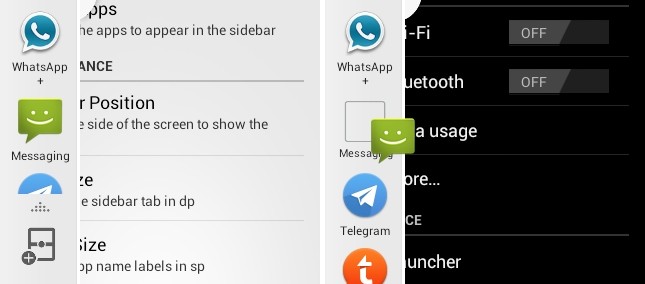 O app Multiwindow Sidebar permite você usar dois aplicativos ao mesmo tempo no seu Android ...